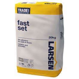 Larsen Trade Fast Set Tile Adhesive 20 kg Grey | McMahons