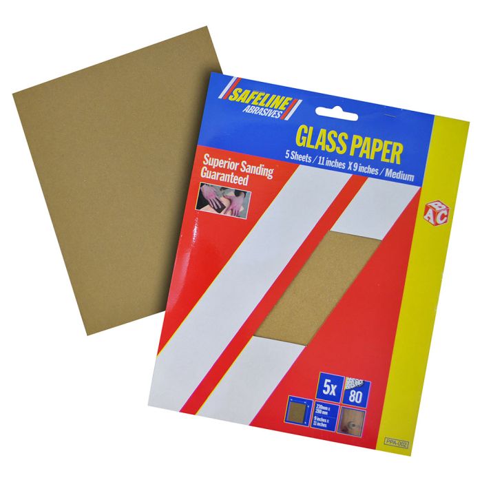 ABC Abrasives Safeline Sand and Glass Paper Sheets | Sandpaper & Abrasives