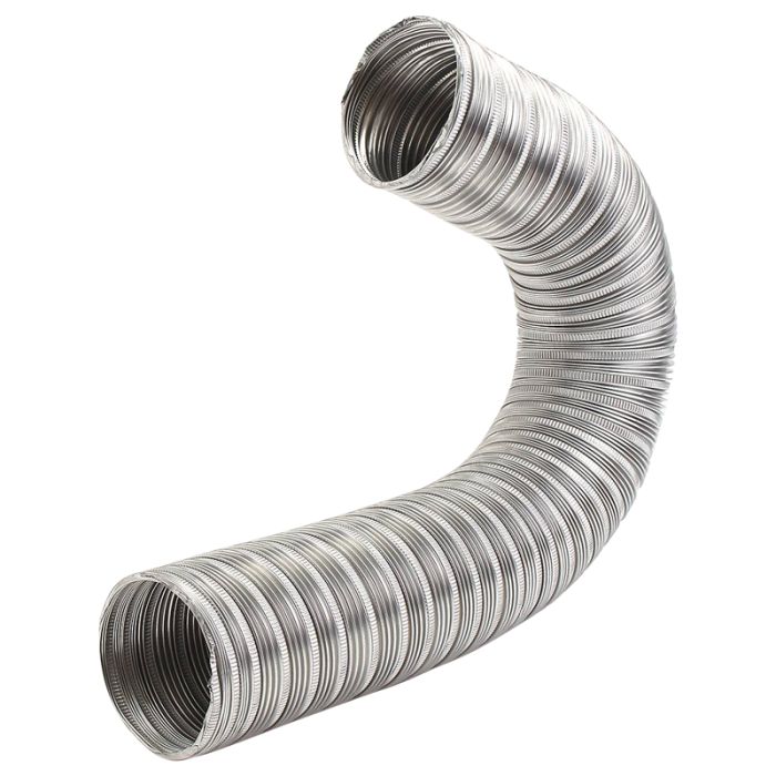 Flexi Vent Hose with Clip 100mm 1m Aluminium