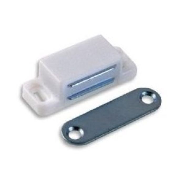 Magnetic Catch Small White (Pair)