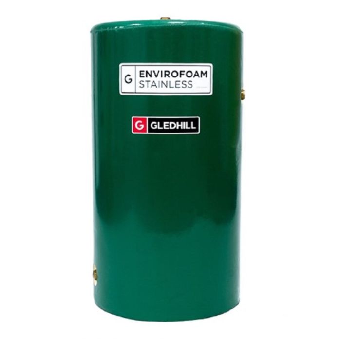 Envirofoam Twin Coil Stainless Steel Open Vented Cylinder 36x18inch