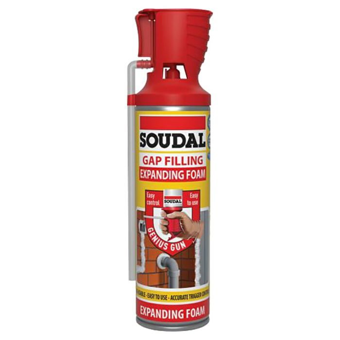 Soudal Gap Filling Expanding Foam with Genius Gun - 750 ml