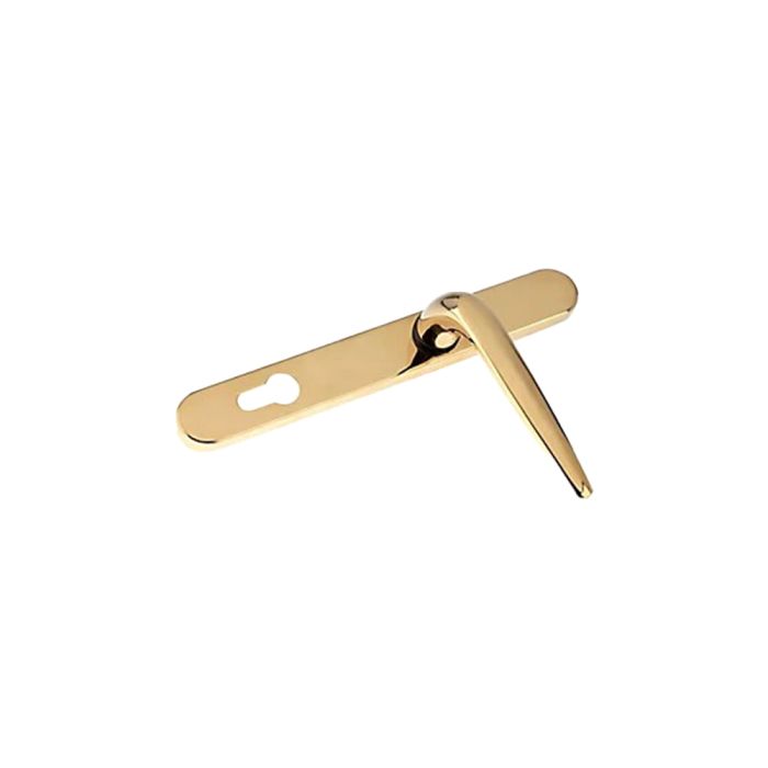 Yale Essentials Long Backplate Door Handle Gold | McMahons
